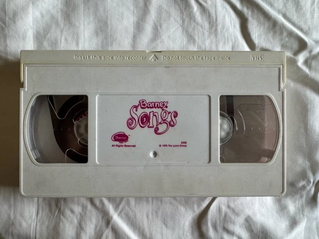 BARNEY SONGS VHS Tape 1995 Video Lyons Group Kids 50 Minute Sing Along ...