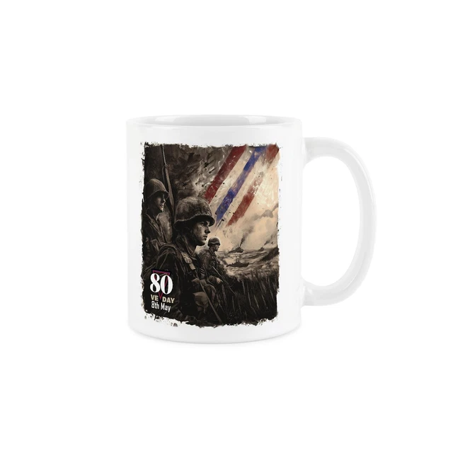 VE DAY MUG - Commemorative 80th Anniversary WW2 Memorabilia - Ceramic ...