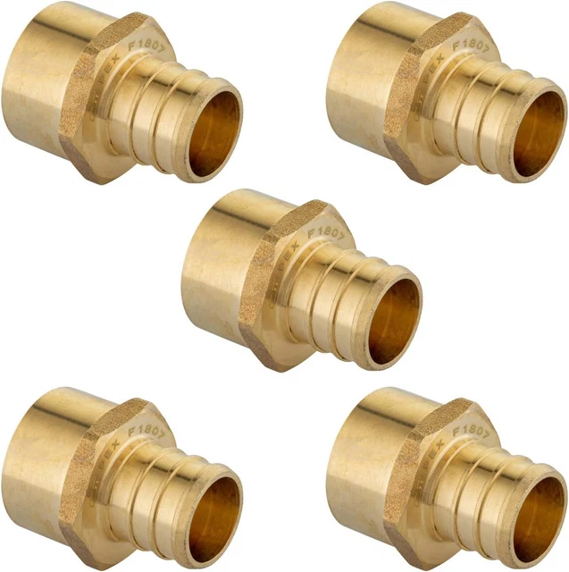 PEX BARB CRIMP Thread Adapter Fitting 5 Pack £20.40 - PicClick UK