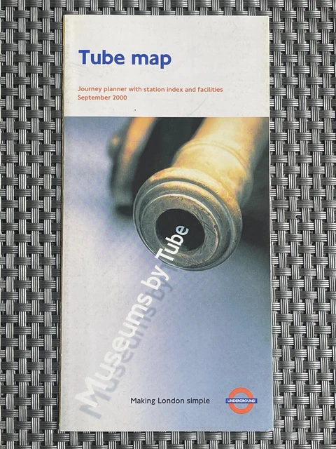 LONDON UNDERGROUND TUBE Map September 2000 £5.00 - PicClick UK