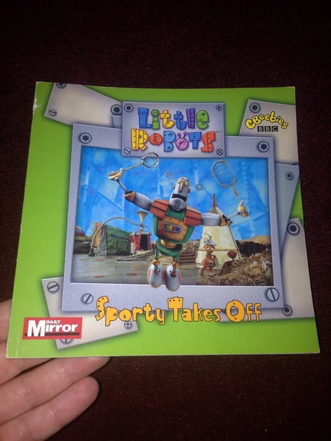 LITTLE ROBOTS SPORTY Takes Off ( CBeebies) Childrens Paperback Book NEW ...
