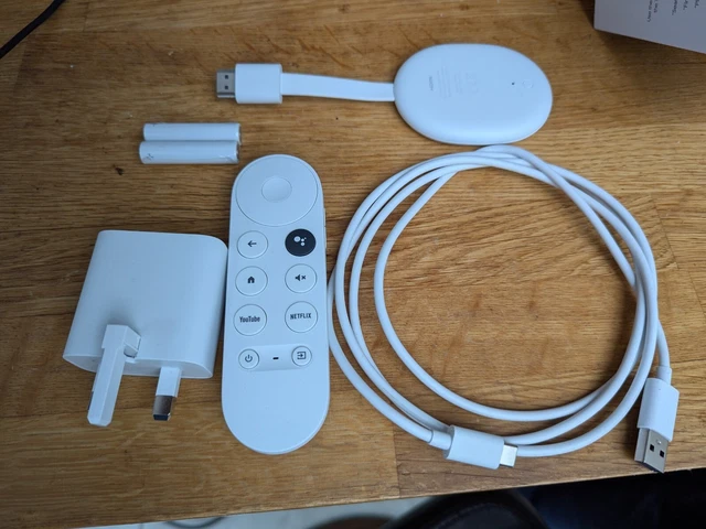 GOOGLE CHROMECAST WITH Google TV - White (GA01919-GB) £50.00 - PicClick UK