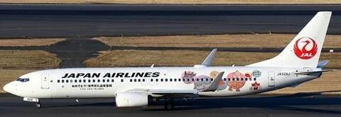 JC WINGS 1/200 Japan Airlines Boeing 737-800 Jomon Livery Ja329J Sa2001 ...