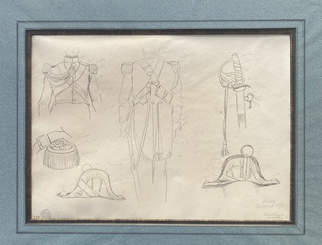 DENIS AUGUSTE MARIE Raffet (French 1804-1860) Studies of a Carabiniere ...