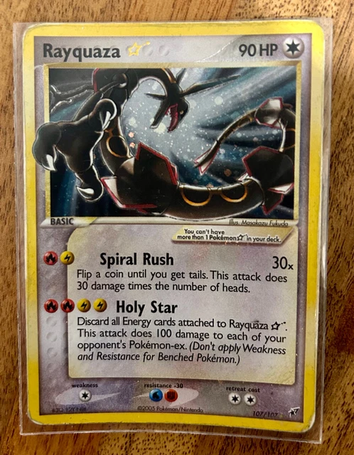 CARTE POKÉMON RAYQUAZA Gold Star 107/107. Excellent état EUR 331,68 ...