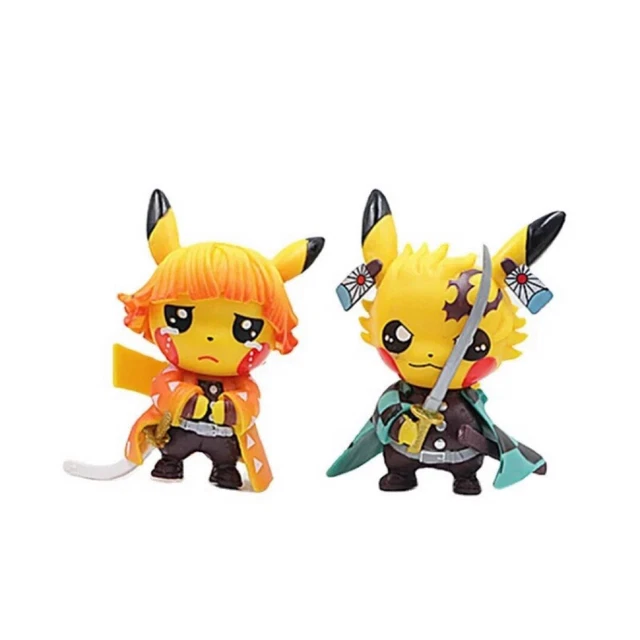 PIKACHU FIGURE DEMON Slayer Set Tanjiro Nezuko Zenitsu Inosuke £61.30 ...