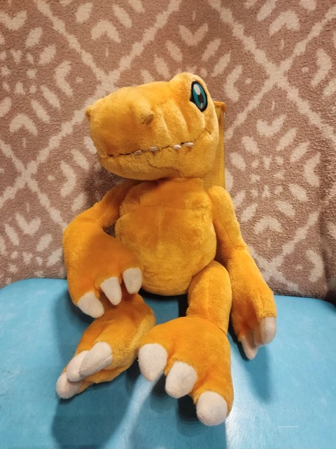VINTAGE DIGIMON ADVENTURE Agumon Plush Backpack 2000 Hongo Toei ...