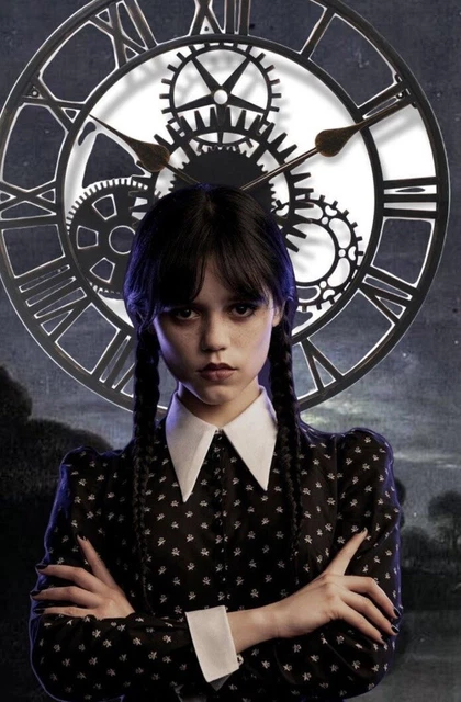 WEDNESDAY ADDAMS JENNA ortega Addams Family/Tim Burton Netflix Large A3 ...