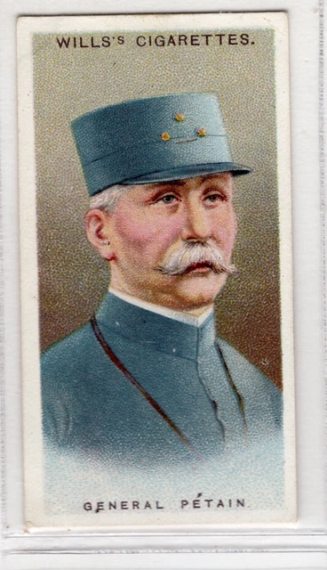 WILLS ALLIED ARMY Leaders of WW1. General Henri Petain France EUR 5,15 ...