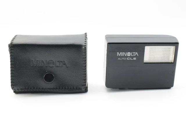 TESTED [NEAR MINT in Case] MINOLTA Auto CLE TTL Electro Flash Strobe ...