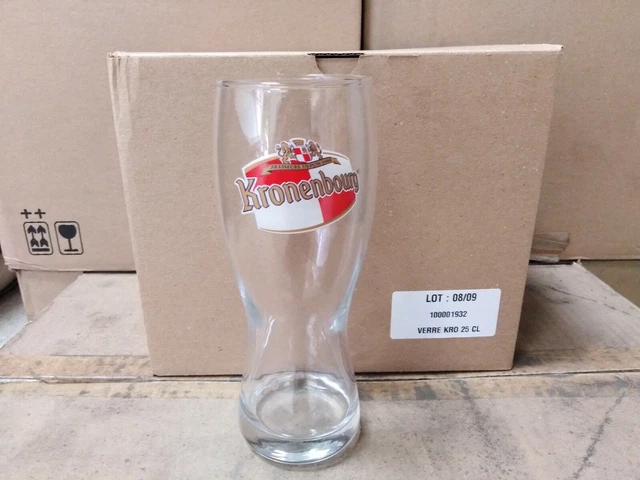 LOT DE 6 verres bière kro Kronenbourg 25cl no heineken leffe EUR 9,99 - PicClick FR