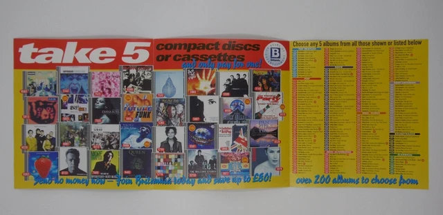 BRITANNIA MUSIC CLUB Leaflet Flyer Catalogue CDs Cassettes The Beatles ...