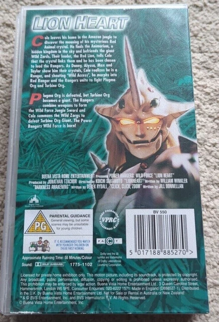 POWER RANGERS: WILD Force - Lionheart (VHS/SUR, 2003) £7.99 - PicClick UK