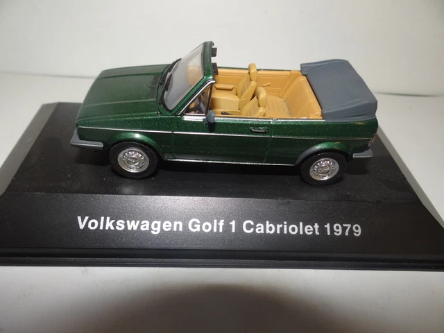 DE AGOSTINI VW Volkswagen Golf 1 Cabriolet 1979 Modellauto 1:43 Sammler ...