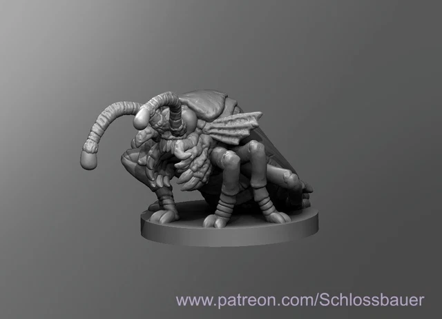 INNSMOUTH COCKROACH INSECT Monster Manual 28mm Scale DND D&D Tabletop ...