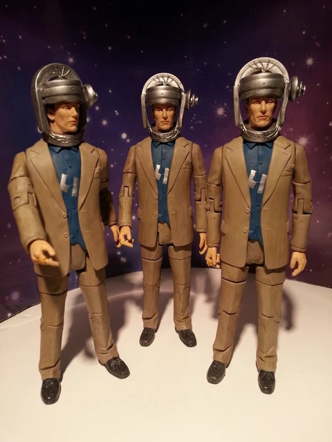 DOCTOR WHO 3 x ROBOMAN ROBOMEN DALEK INVASION OF EARTH 5" FIGURES LOT ...