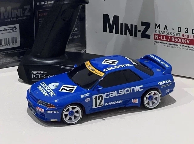 UPGRADED KYOSHO MINI-Z MA030 EVO AWD Calsonic Skyline R32 GTR Drift RC ...