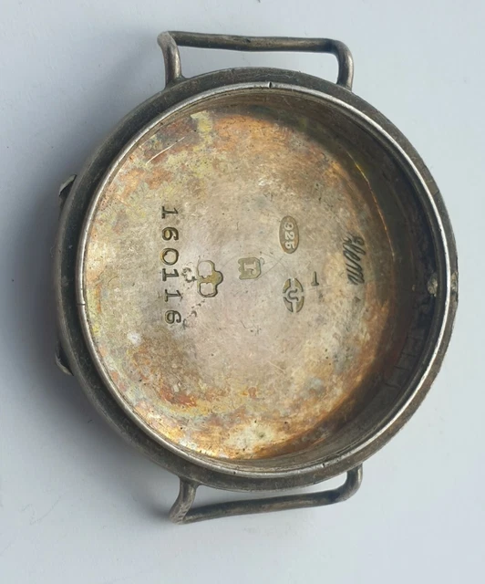 VINTAGE ELEM TRENCH Watch Case Silver 925 Hallmarked £250.00 - PicClick UK