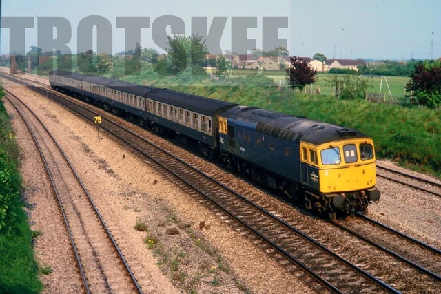 35MM SLIDE BR British Railways Diesel Loco Class 33 33048 Undy 1988 ...