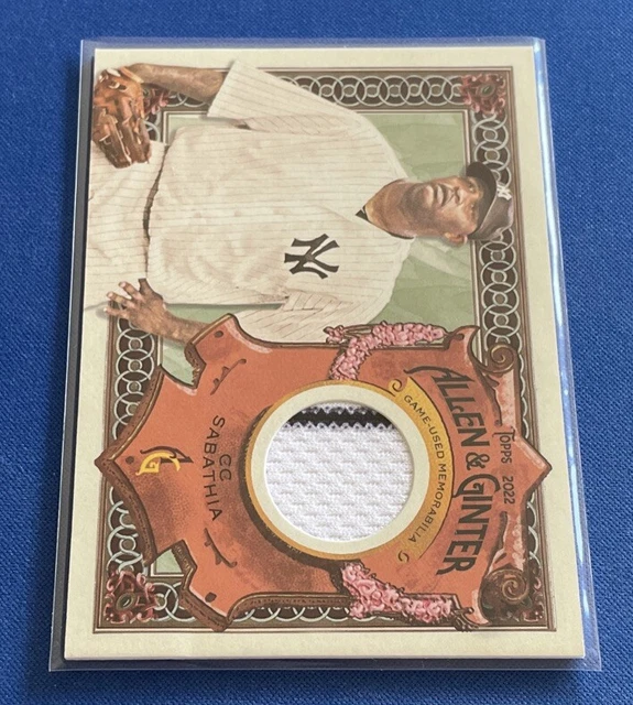 2022 ALLEN AND Ginter Relic #AGRA-CS CC Sabathia Yankees de New York ...
