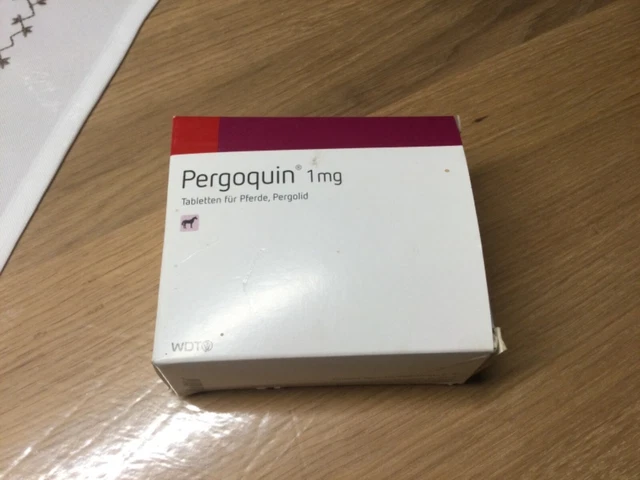 PERGOQUIN 1MG, CUSHINGTABLETTEN fürs Pferd, 72 Stück Inhalt EUR 135,00 ...