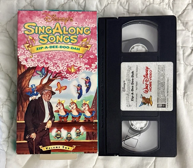 DISNEY’S SING-ALONG SONGS Film Zip-A-Dee-Doo-Dah Volume Two VHS Tape ...