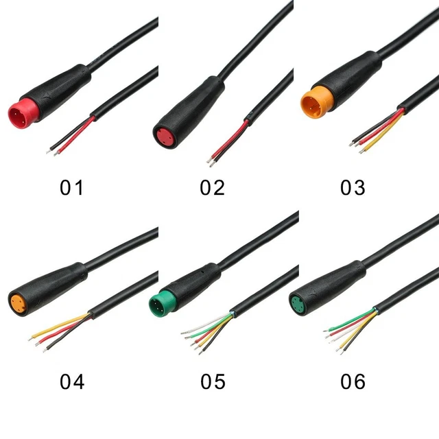 CABLE DISPLAY PIN Base Connector 2/3/4/5/6Pin Cable Waterproof ...
