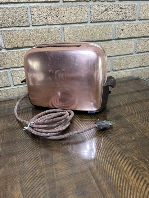 TOASTMASTER MODEL 1B14 Copper VERY Rare Vintage Toaster $695.65 ...
