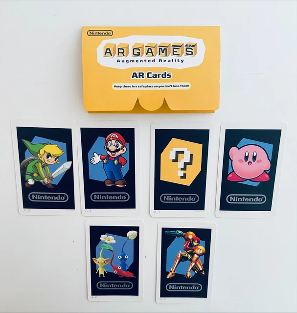 NINTENDO 3DS - Official Gift AR Cards Augmented Reality Game Character ...