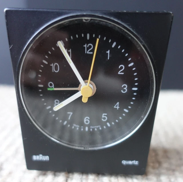 VINTAGE BRAUN QUARTZ Alarm Clock 4847 AB 30 Design by Dieter Rams Made ...