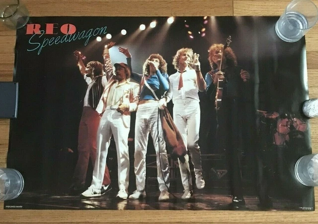 RARE REO SPEEDWAGON Live Stage Vintage 1981 Poster Cat. # 43 (4) EUR 14 ...