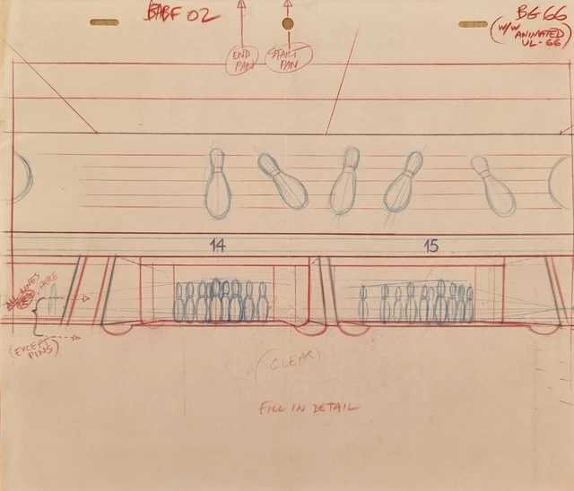 RARE SIMPSONS TV Show Original Background Animation Art Cel Drawing ...