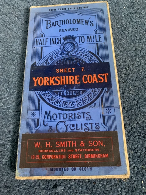 VINTAGE BARTHOLEMEW'S REVISED "half-inch" contoured maps Sheet 7 ...