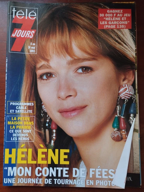 B)TÉLÉ 7 JOURS 8/05/1993; Hélène Rollès/ Hervé Bourges/ Karen Grassle ...