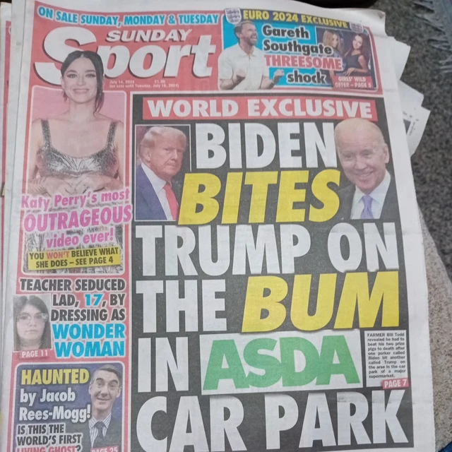 SUNDAY SPORT NEWSPAPER July 14th Full Of Topless Girls £5.00 - PicClick UK