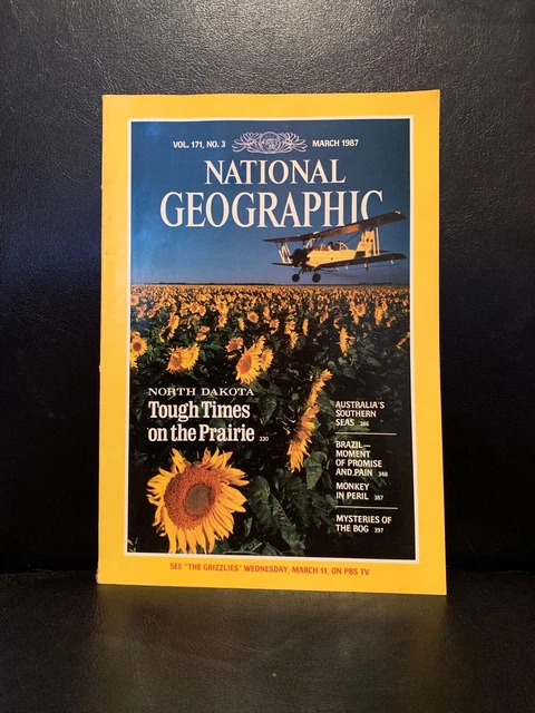 NATIONAL GEOGRAPHIC: TOUGH Times On The Prairie March 1987 $9.99 - PicClick