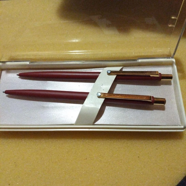 MONTBLANC RED BALLPOINT Pen Set of 2 Japan Import Rare $299.06 ...