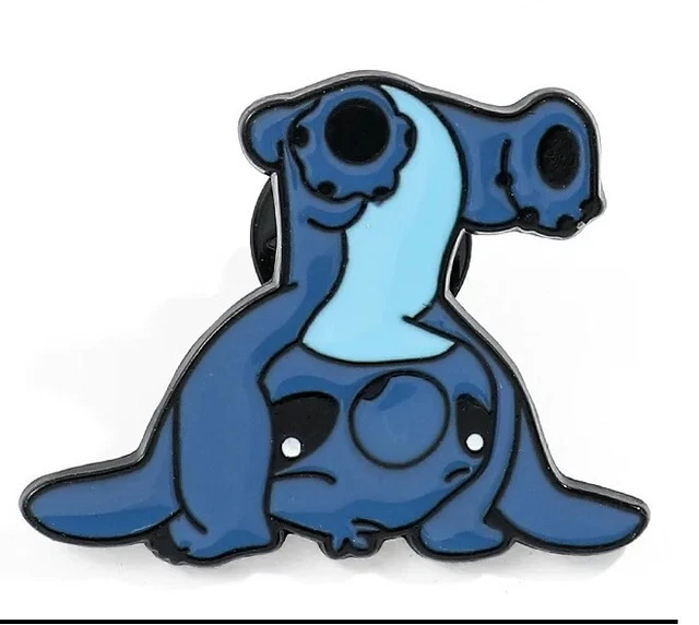 DISNEY'S STITCH DOING A Handstand Cute Metal Enamel Lapel Pin Badge ...