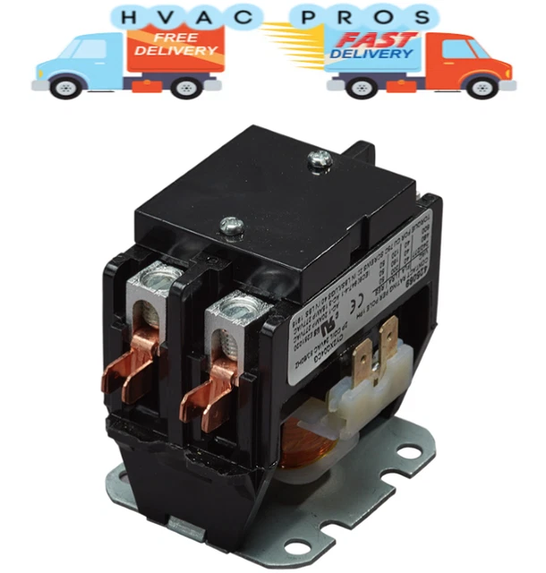 DOUBLE 2 POLE 40 Amp 240 volt Contactor Relay Siemens Furnas GE 61352 ...