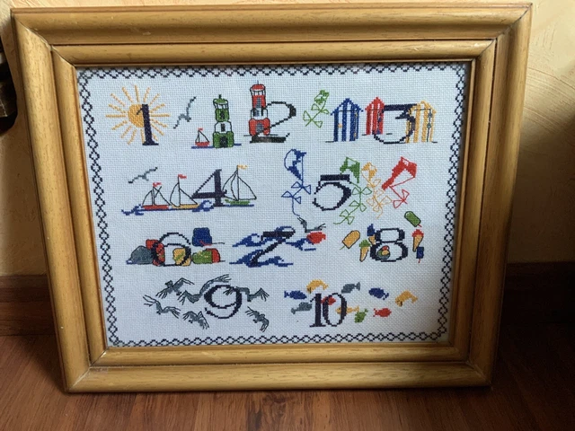 Tableau Broderie Point De Croix Eur 1000 Picclick Fr