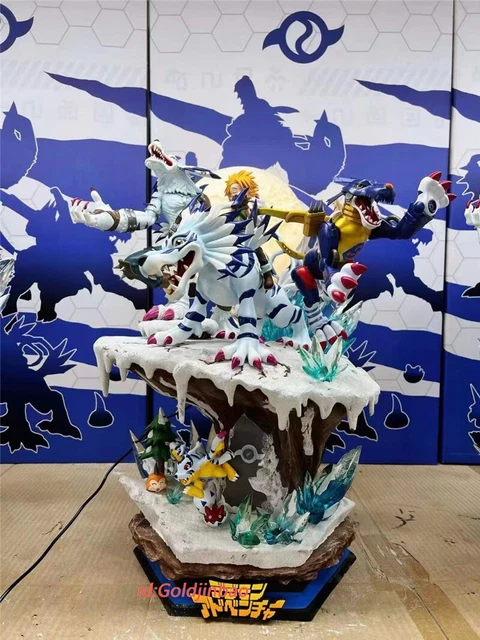 MIMAN STUDIO EVOLUTION of Garurumon Resin Model Digimon Painted Statue In Stock £557.51 ...
