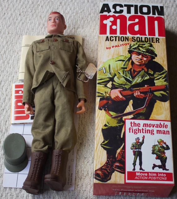 VINTAGE ACTION MAN 40th anniversary red hair soldier boxed £49.00 ...