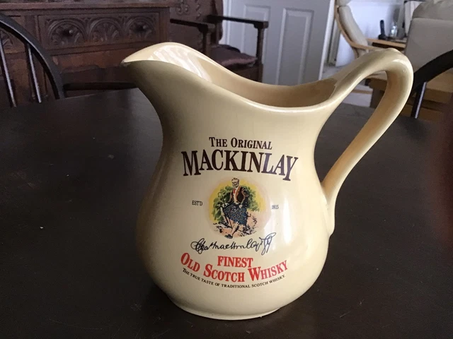 THE ORIGINAL MACKINLAY Finest Old Scotch Whisky Water Jug Seton Pottery ...