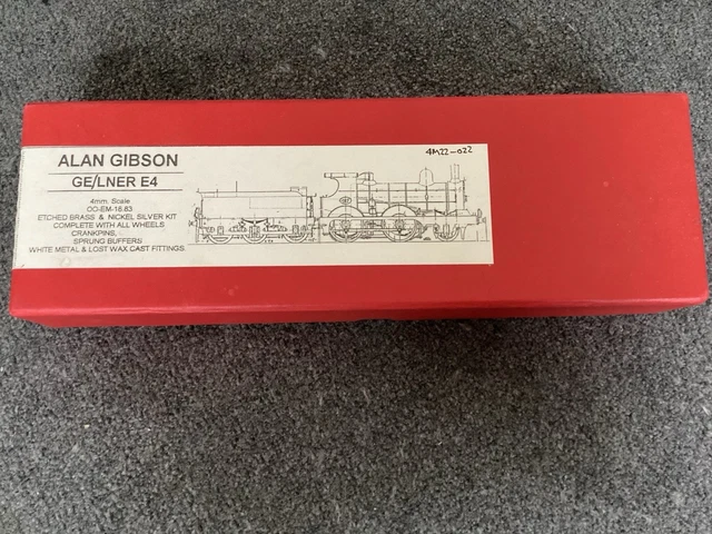 ALAN GIBSON GE/LNER E4 Etched Brass & Nickel Silver Loco Kit OO Gauge ...