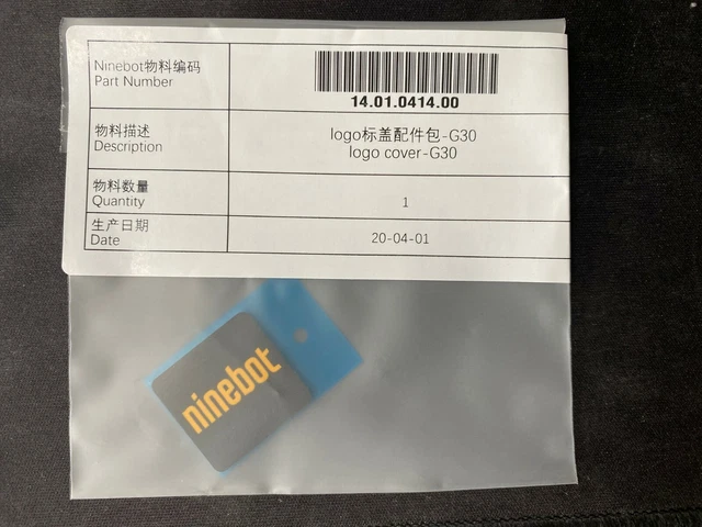 SEGWAY NINEBOT MAX G30 OEM Emblem Logo. USA shipped. £15.54 - PicClick UK