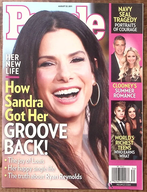 PEOPLE MAGAZINE 8/22/11 Sandra Bullock George Clooney Justin Bieber ...