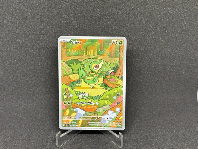 POKÉMON TCG SNIVY Card 087/086 Sv: Black Bolt Illustration Rare Holo £ ...