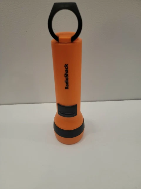 VINTAGE RADIO SHACK Plastic Flashlight - Orange & Black 7in. $8.24 ...