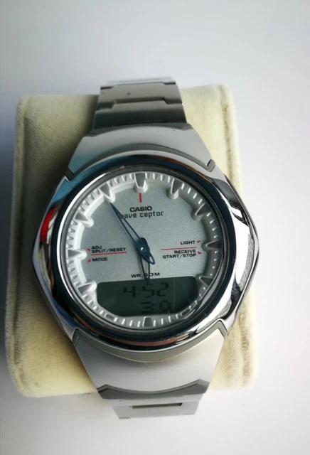 CASIO WVA 104H Wave Ceptor 2734 Atomic World Time Mens Watch £75.00 ...