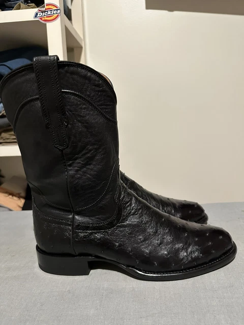 TECOVAS OSTRICH THE Duke Midnight Western Boots Men’s size 10.5 D £282. ...